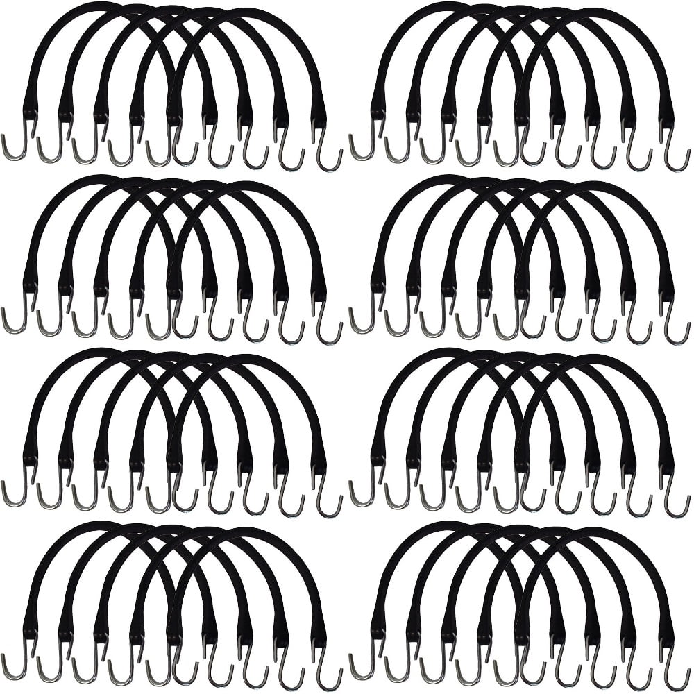 RAParts (40) 15" Heavy Duty Rubber Tarp Straps Flatbed Truck Tarp Tie ...