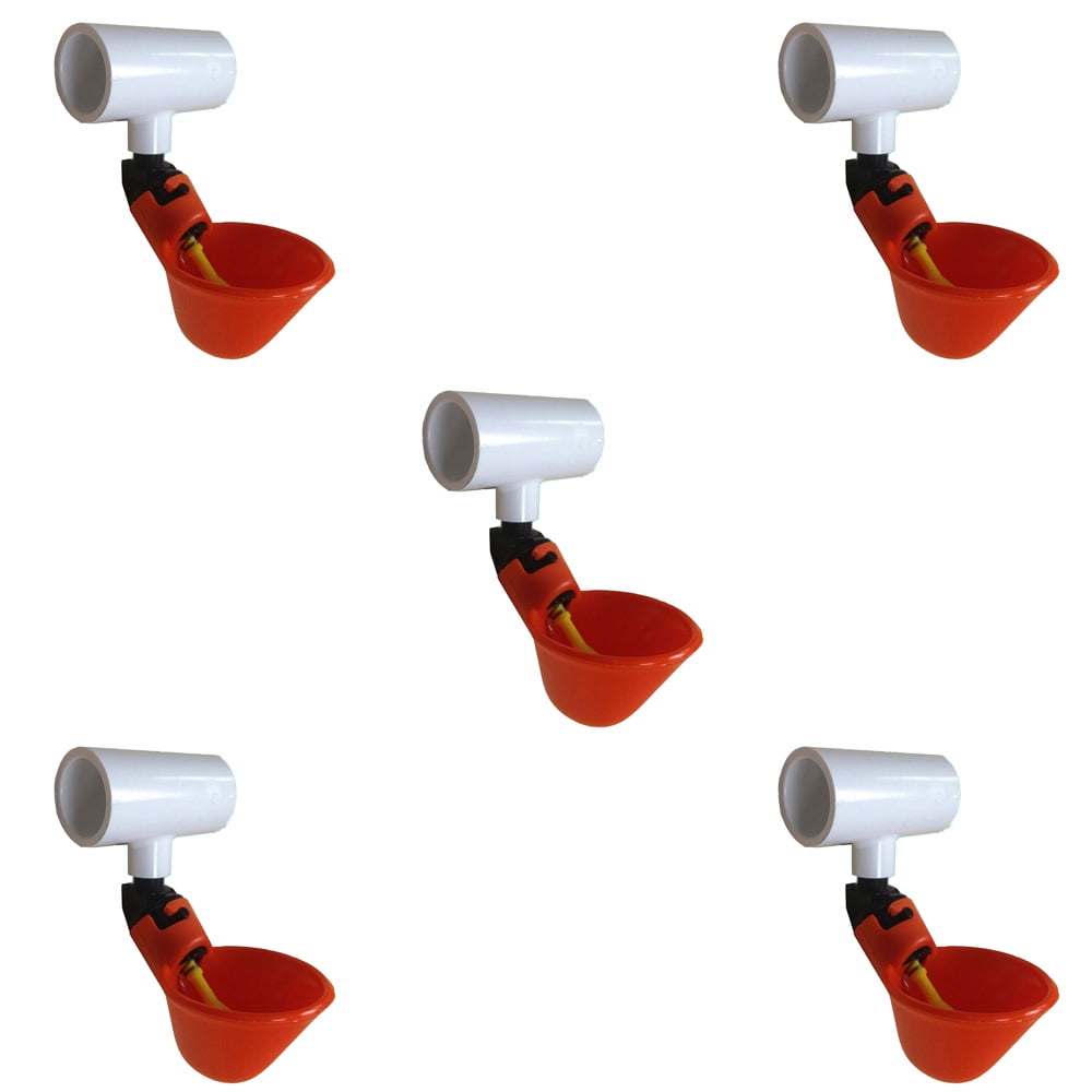 RAParts 5 Automatic Waterer Drinker Cups Chicken Coop Poultry Chook ...