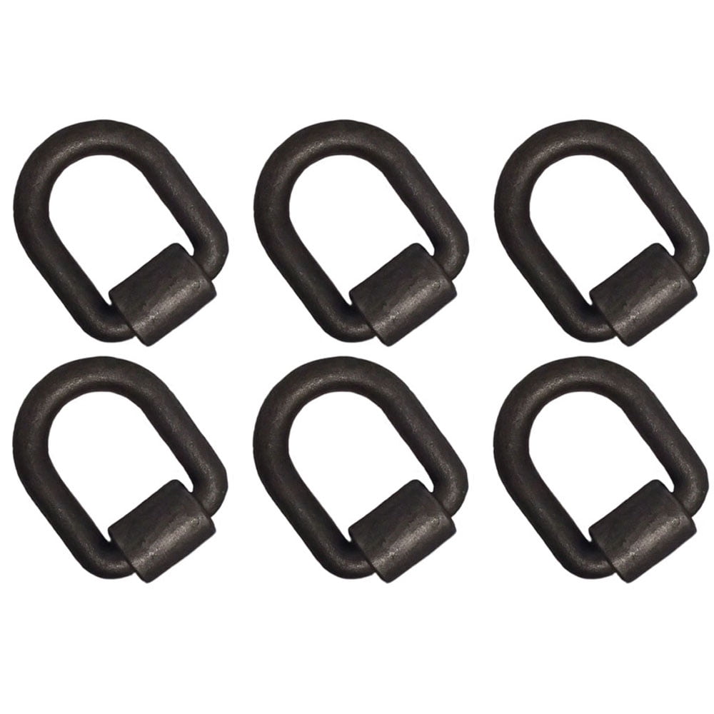 RAParts (6) 1" Weld-on Flatbed Truck Towing Trailer Chain Tie Down D ...