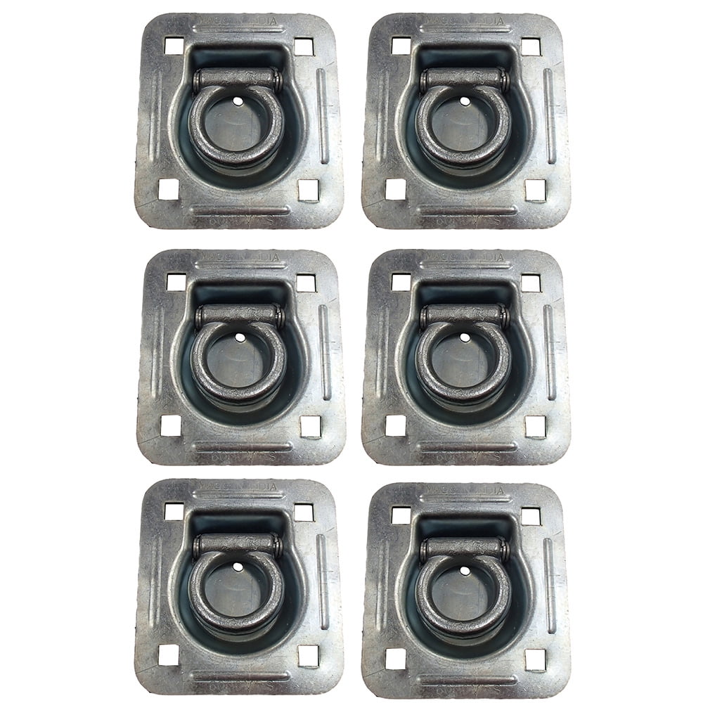 RAParts (6) Flush Mount D-Ring - 1.5" Recessed Tie-Down Anchor for ...