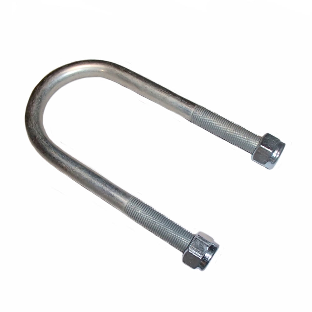 RAParts 6" Long U-bolt w 2 Locking Nuts for Trailers with 2-3/8" Round ...