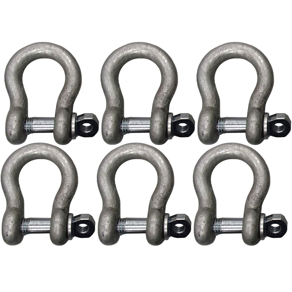 RAParts 6x 3/4" Shackle Screw Pin Clevis Anchor Bow Shackles Sling ...