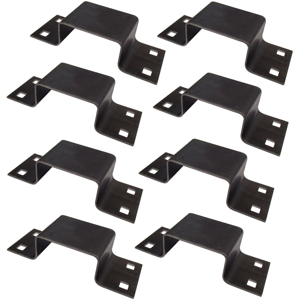 RAParts (8) 12 Ga. Steel Stake Pocket Bolt-On Brackets for Truck ...