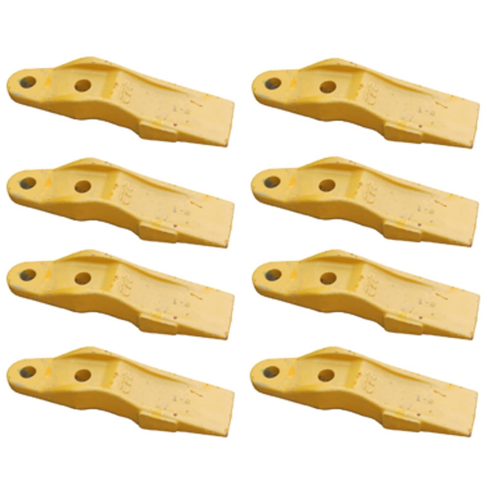 RAParts (8) Bucket Teeth Fits Caterpillar Skid Loaders 247 257 257B ...