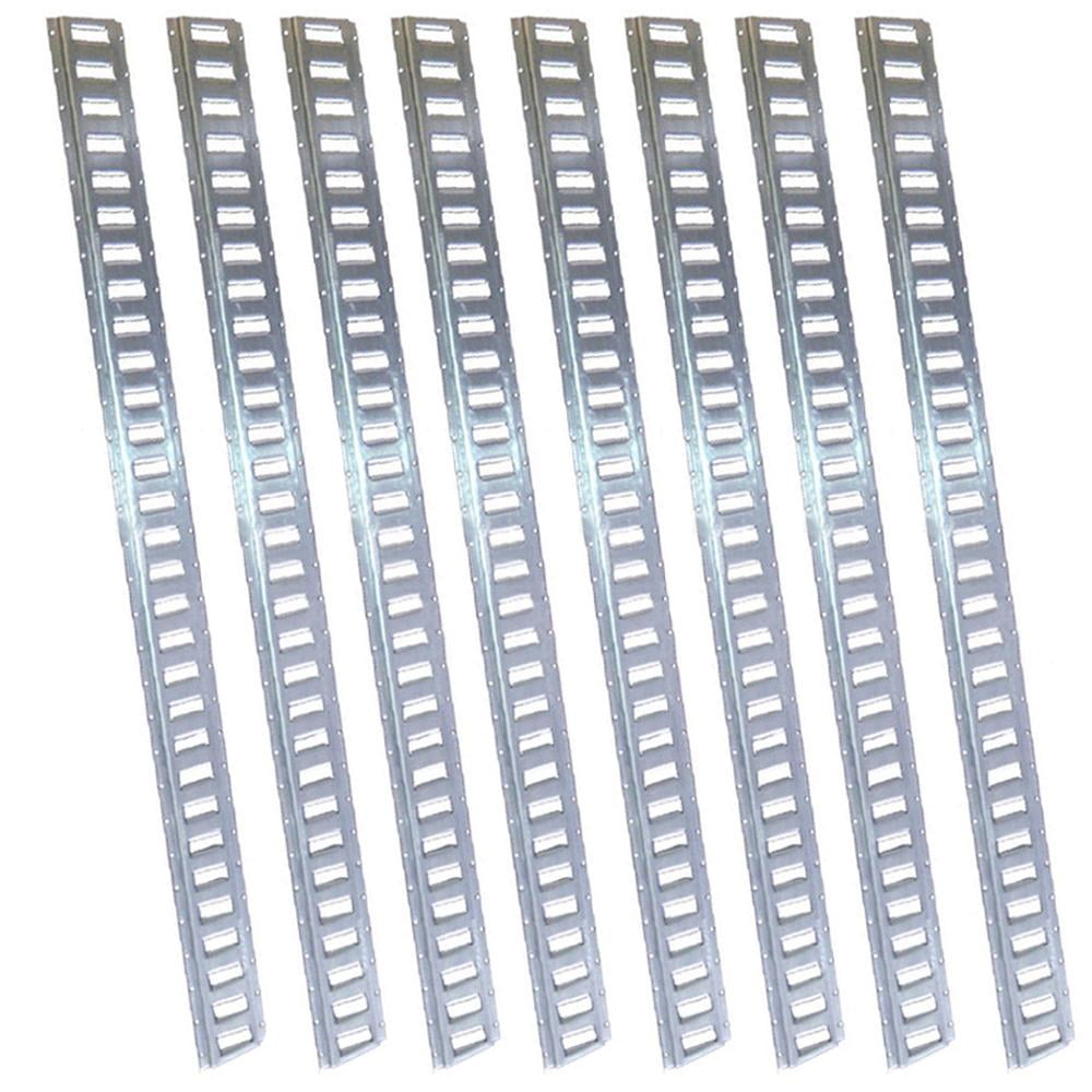 RAParts (8 Piece) 8 ft Horizontal Galvanized Steel E-Track Trailer Tie ...