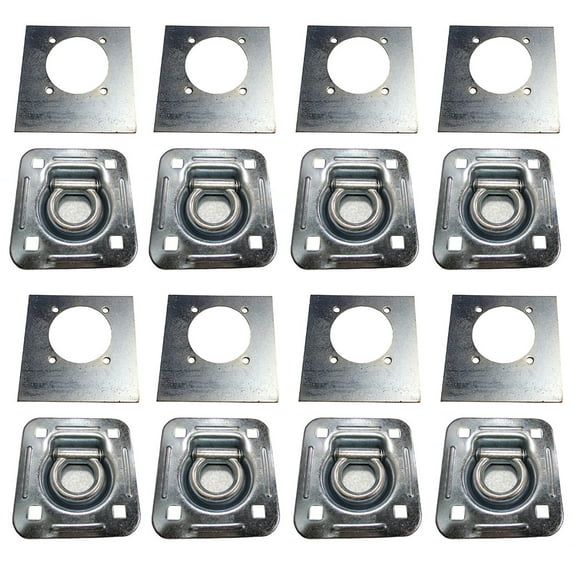 RAParts 8 Recessed Floor D Rings w Backing Plate Enclosed Trailer Cargo ...