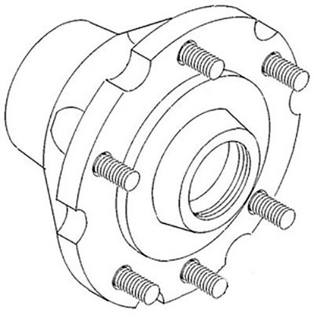RAParts 898346M1 New Tractor Wheel Hub Fits Massey Ferguson 8745 8765 ...
