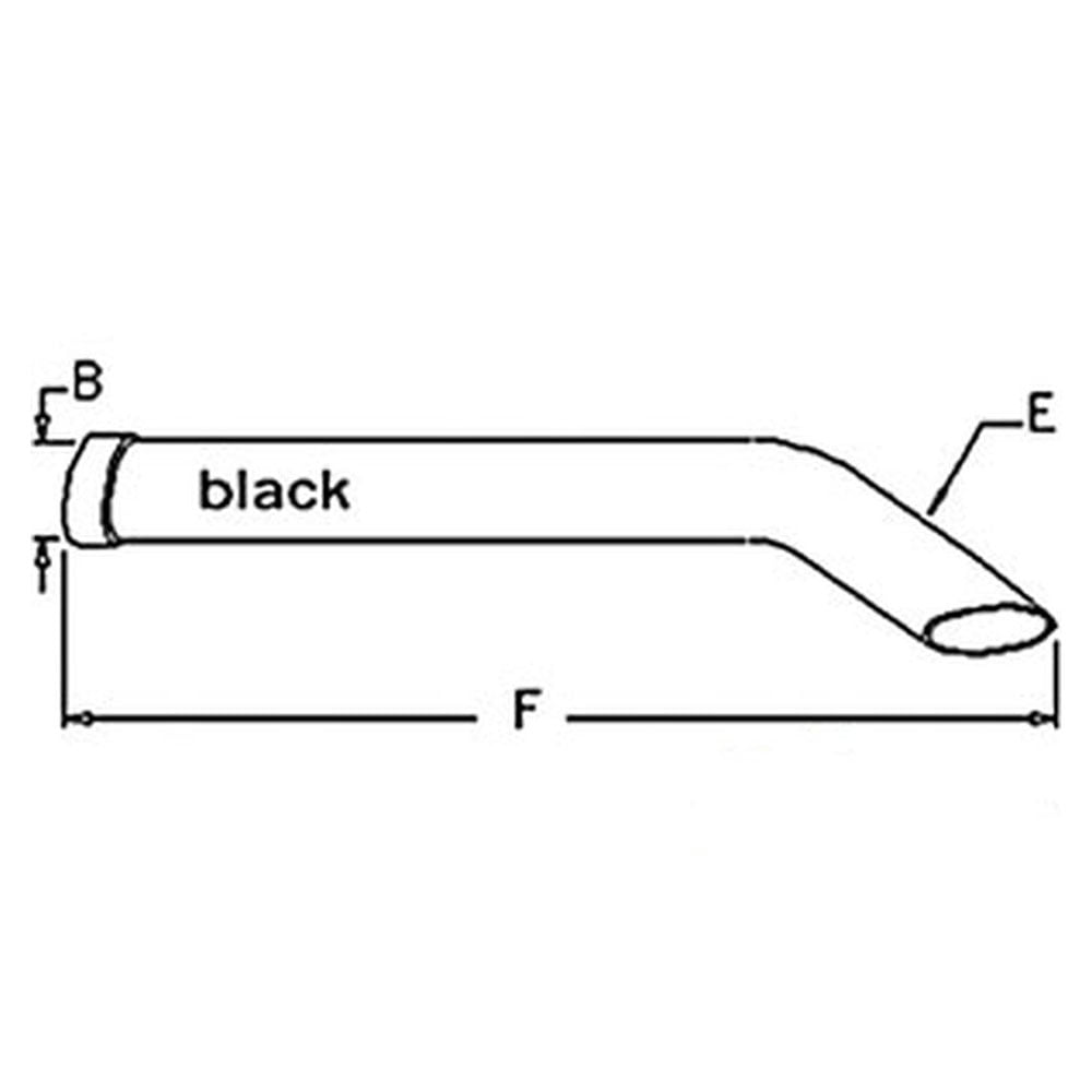 RAParts A-A181267 Exhaust Pipe - Fits Case IH Tractor Models 2090, 2094 ...