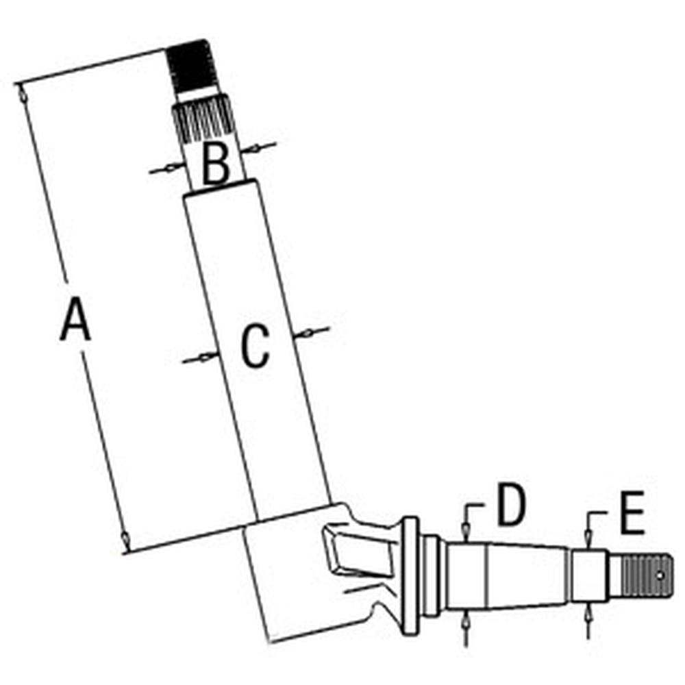RAParts A57512 New RH LH Spindle Fits Case-IH Tractor Models 730 830 ...