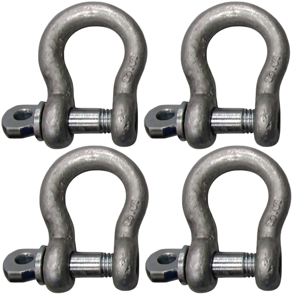RAParts CSPA0625 (4) Shackle Clevis 3/4" & Screw Pin for Cable Rope ...