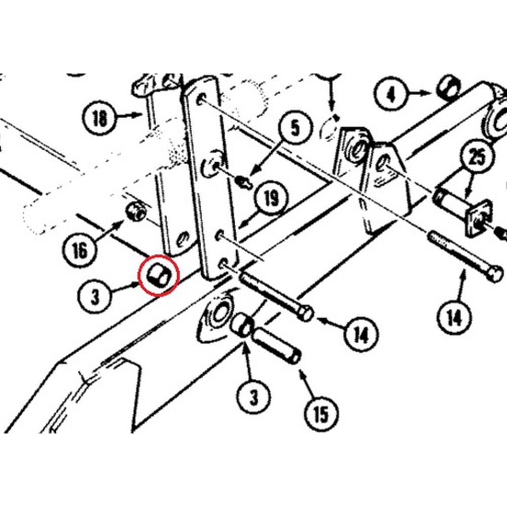 RAParts D37763 Loader Bucket Link Pivot Bushing, Fits Case 580, 580B ...