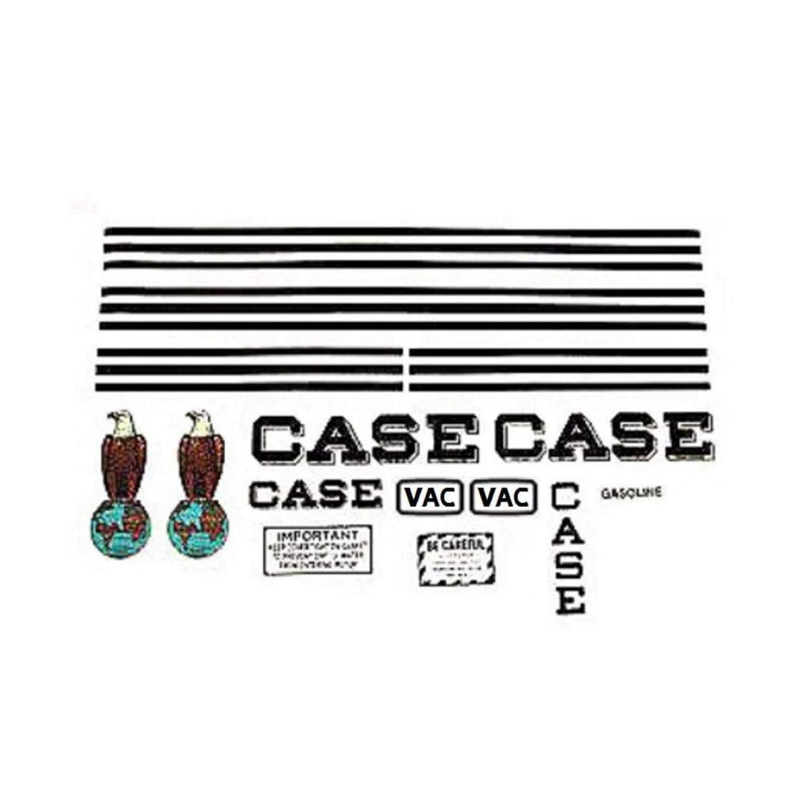 RAParts Fits Case Tractor VAC VAC-11 VAC-12 VAC-13 VAC-14 Mylar Decal ...