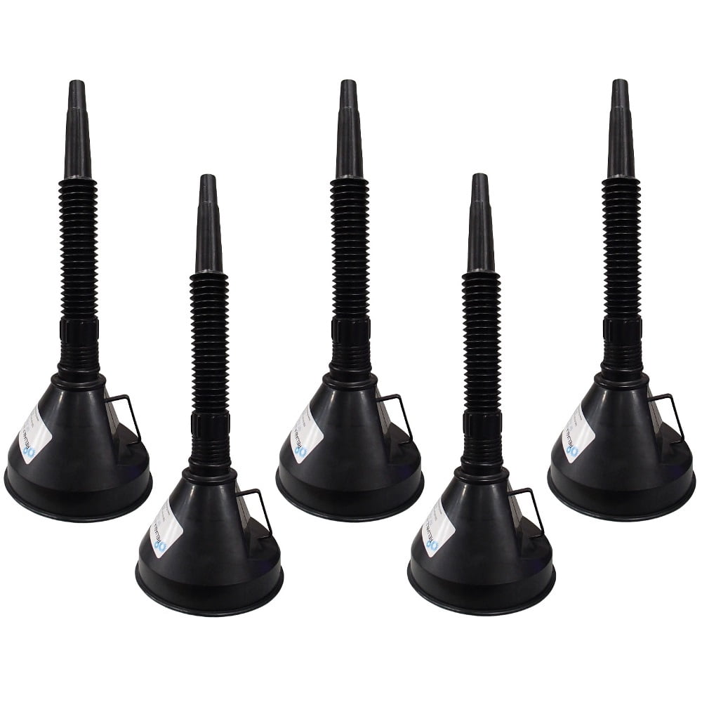 RAParts Five (5) 6" Diameter Funnels with Inside Screen and Bendable ...