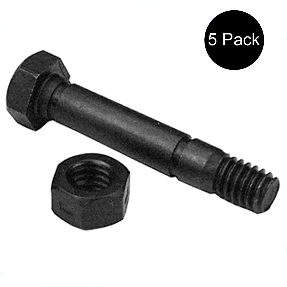 RAParts Five (5) Pack of 1/2'' Black Shear Pin and Nut Ariens Snow ...