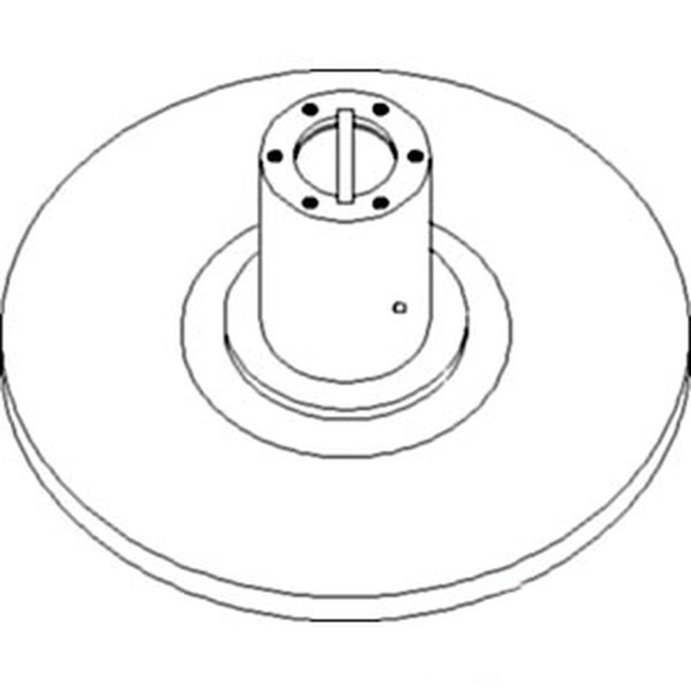 RAParts H201579 Inner Half Sheave Fits John Deere Combine Feeder House ...