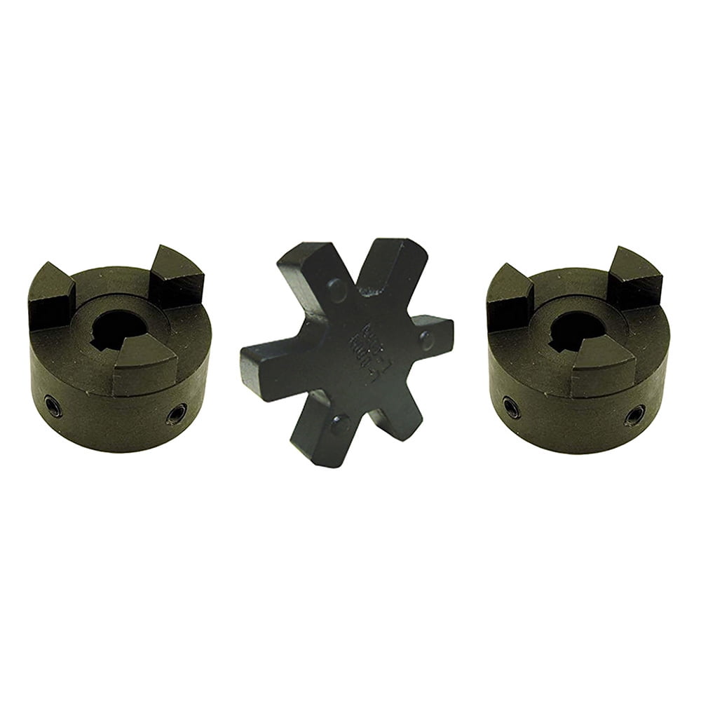 RAParts L095 ( 1-1/8" to 1-1/8" ) L-Jaw Coupling Set & Rubber Spider ...