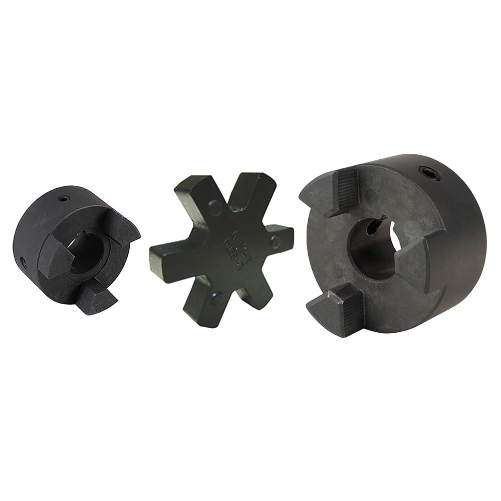 RAParts L095 .875" x 1" Flexible 3-Piece L-Jaw Coupling Set w/ Buna-N ...
