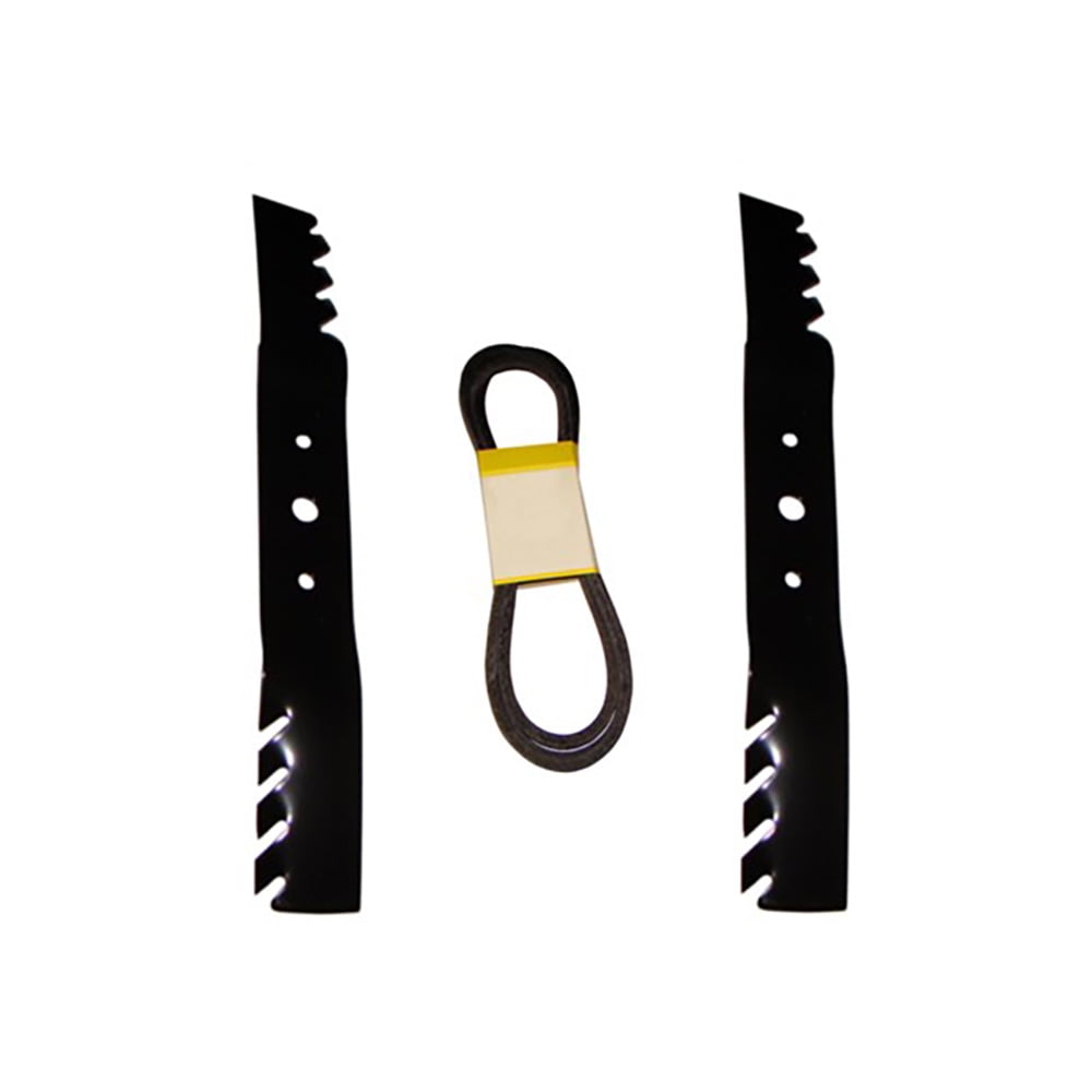 RAParts New Mulching Blades & Deck Drive Belt Kit Fits John Deere LT133 ...