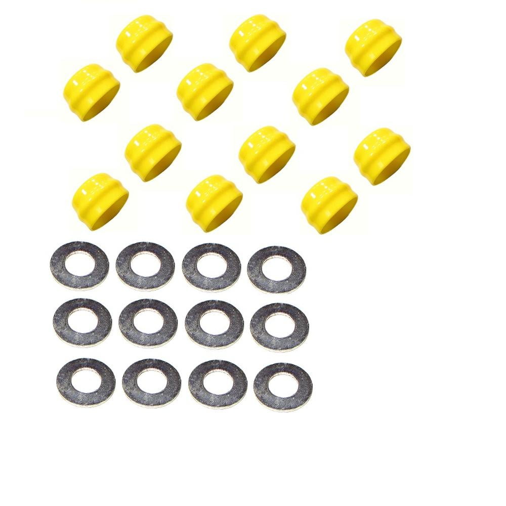 RAParts One New Set of 12: Wheel Bearing Caps w/Washer Fits John Deere ...