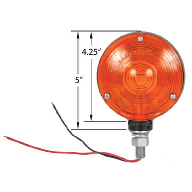 RAParts One Replacement Amber 12 Volt Warning Light fits Various Makes ...