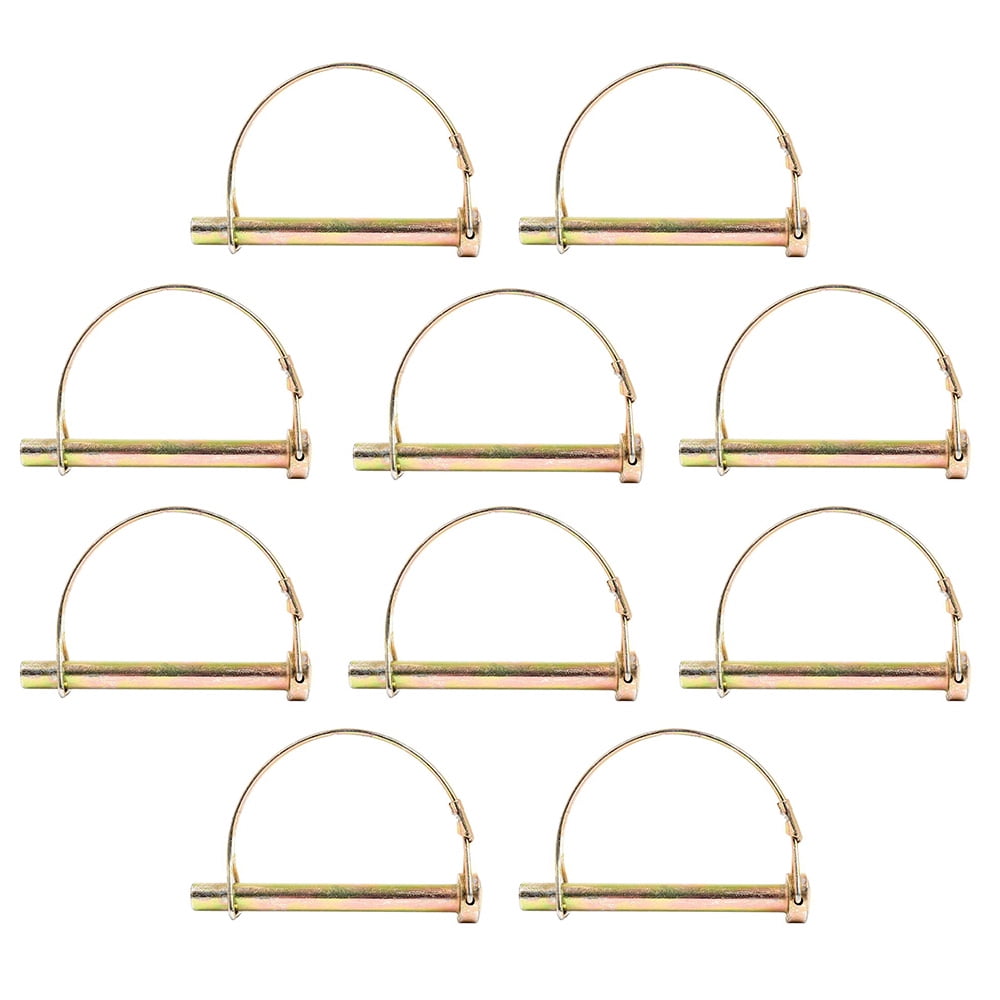 RAParts PTO Round Wire Shaft Locking Pin 1/4” x 2-1/4” (10-Pack) S.271 ...