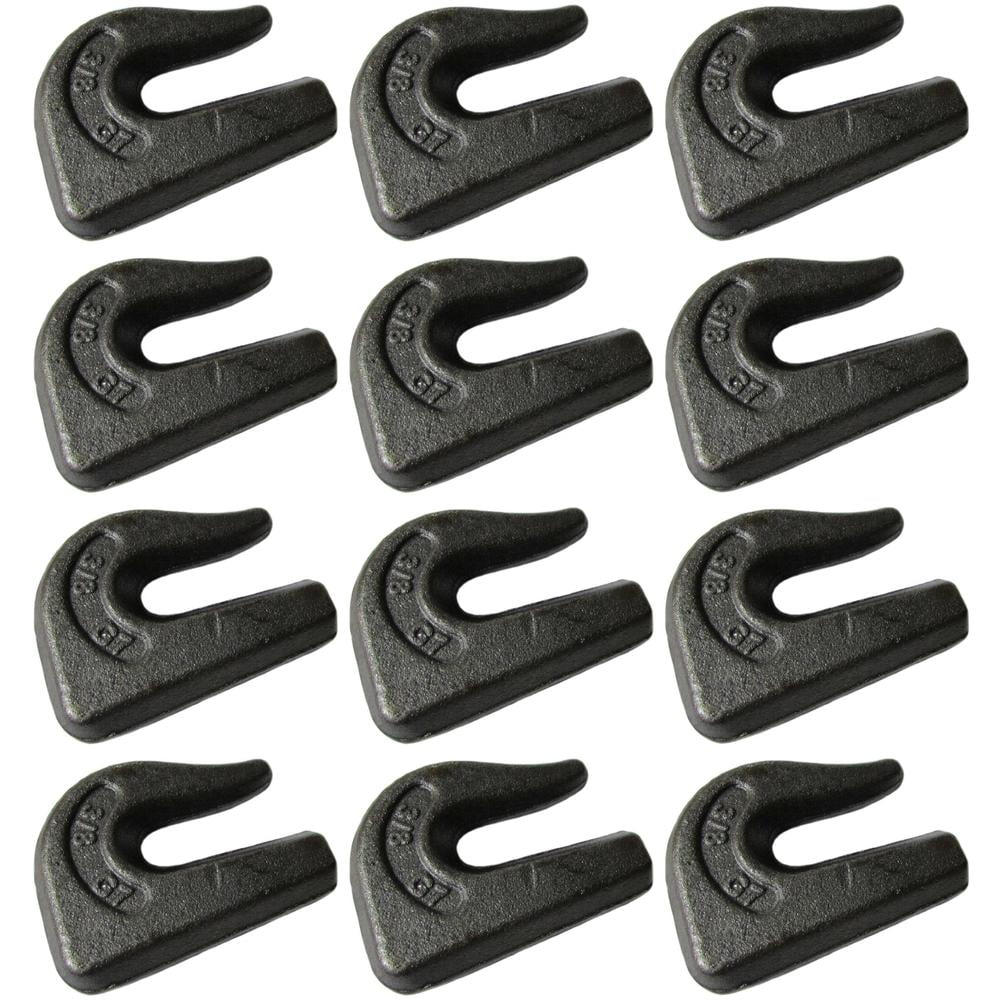 RAParts Pack of 12 Weld On Grab Chain Hooks 3/8" G70 Wll 6,600 Bucket ...