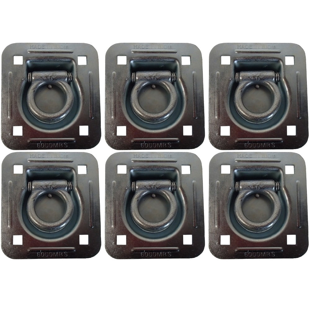 RAParts Pack of 6 Truck Trailer Ring 6,000 lb. Capacity Recessed D ...