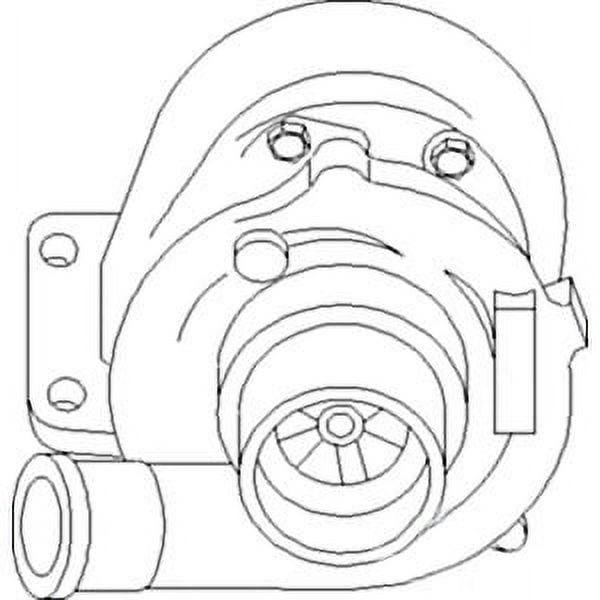 RAParts RE68896 RE500287 Turbocharger Fits John Deere Tractor Models ...