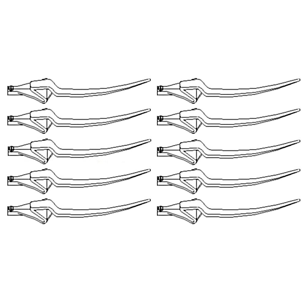 RAParts RT1038 Pack of 10 Reel Tines Fits Case-IH Cutting Platform ...
