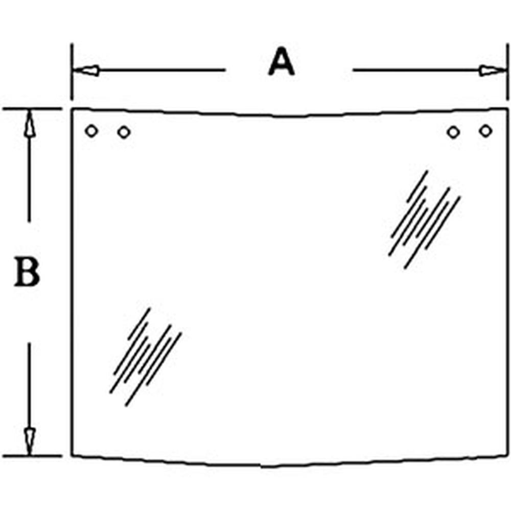 RAParts Rear Window Glass D129967 Fits Case IH 570LXT 570MXT 580K 580L ...