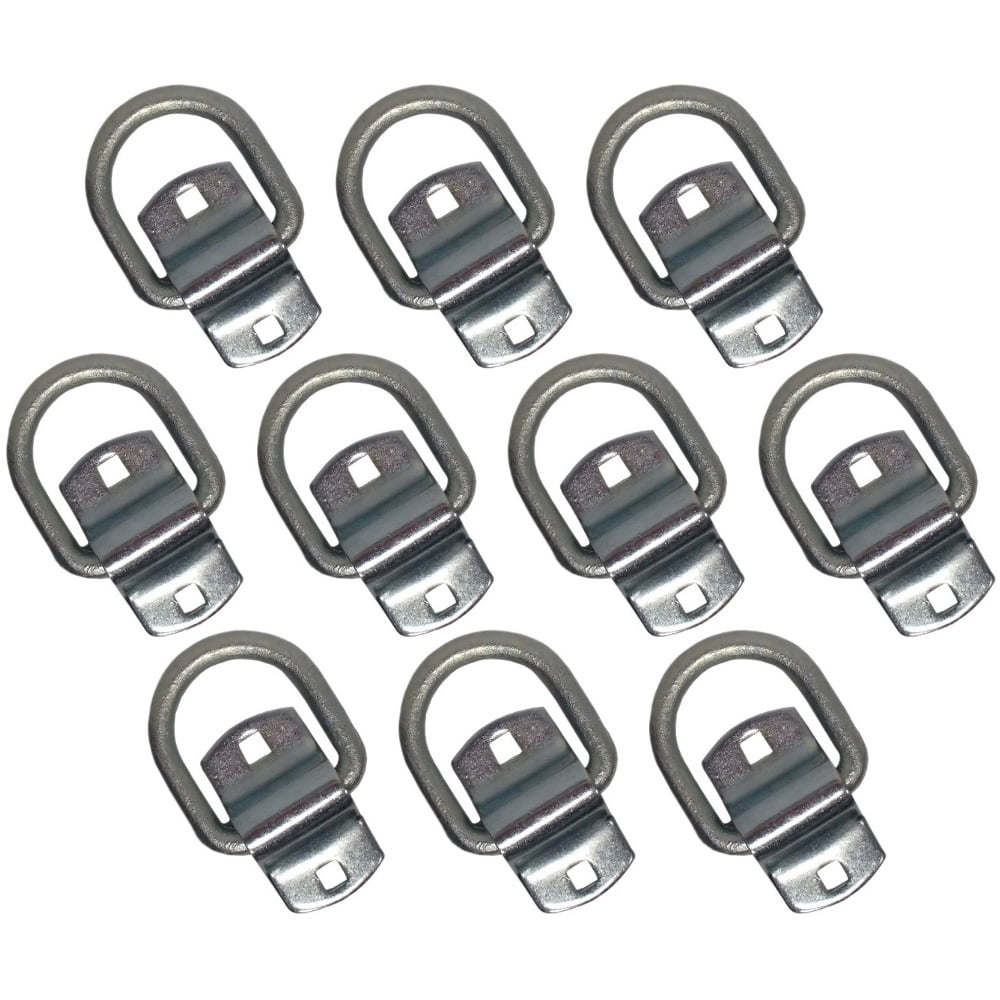 RAParts Set of 10 Forged Bolt-on 1/2" D-Rings Truck Trailer Tie-Down ...