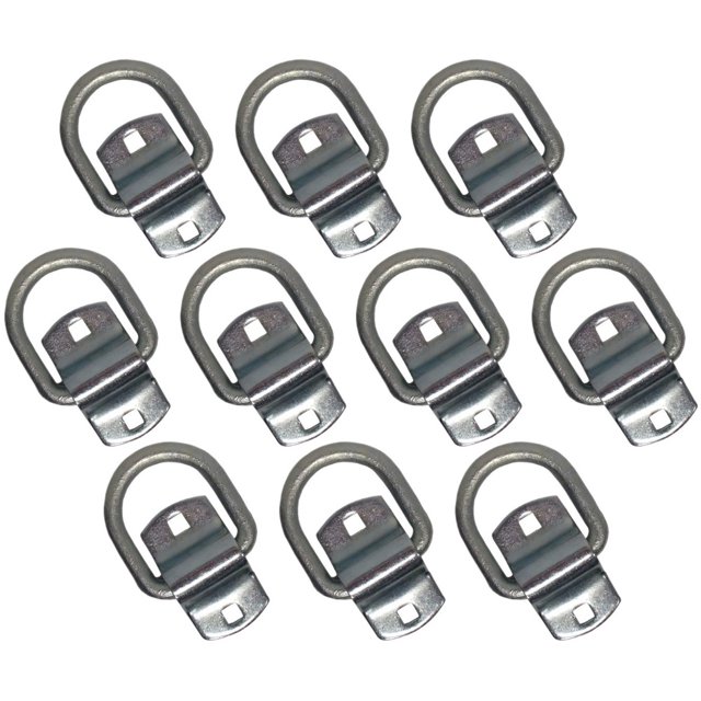 RAParts Set of 10 Forged Bolt-on 1/2" D-Rings Truck Trailer Tie-Down ...