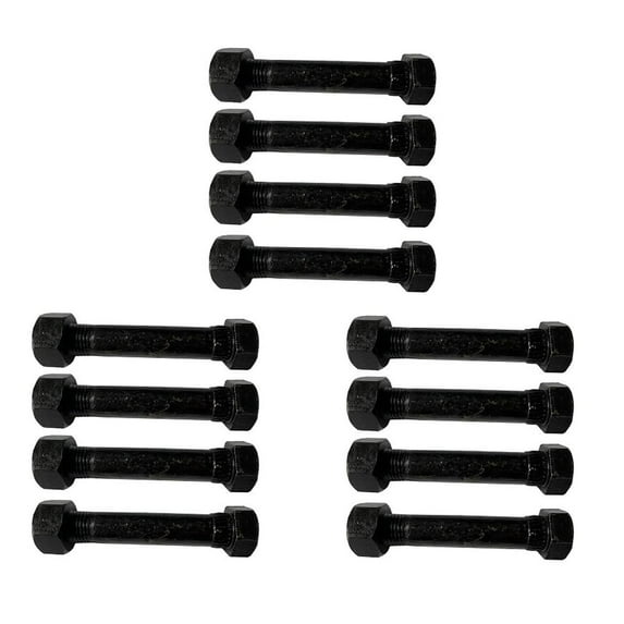 RAParts Set of 12 Trailer Leaf Spring Shackle Bolts 9/16"-18 X 3" Long ...