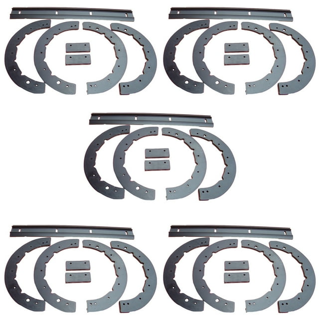 RAParts Set of 5 Snow Blower Paddle Set (6 pcs) w/Scraper Bar Fits MTD ...