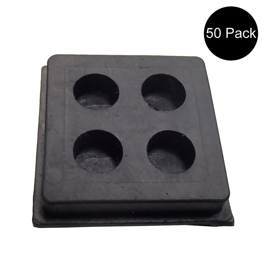 RAParts Set of (50) 2" x 2" x 3/4" Anti Vibration Heavy Duty All Rubber ...