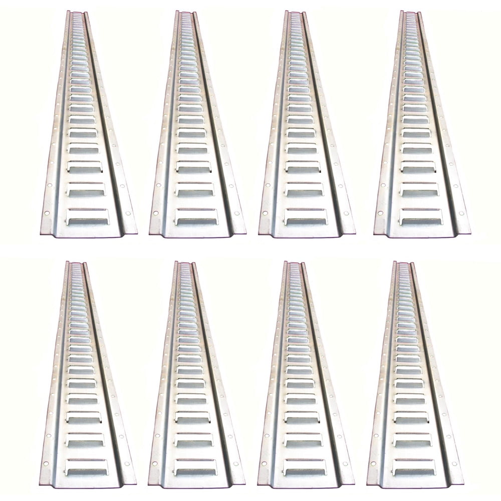 RAParts 8 Pack 5' Galvanized Horizontal E-Track for Trucks/Trailers ...