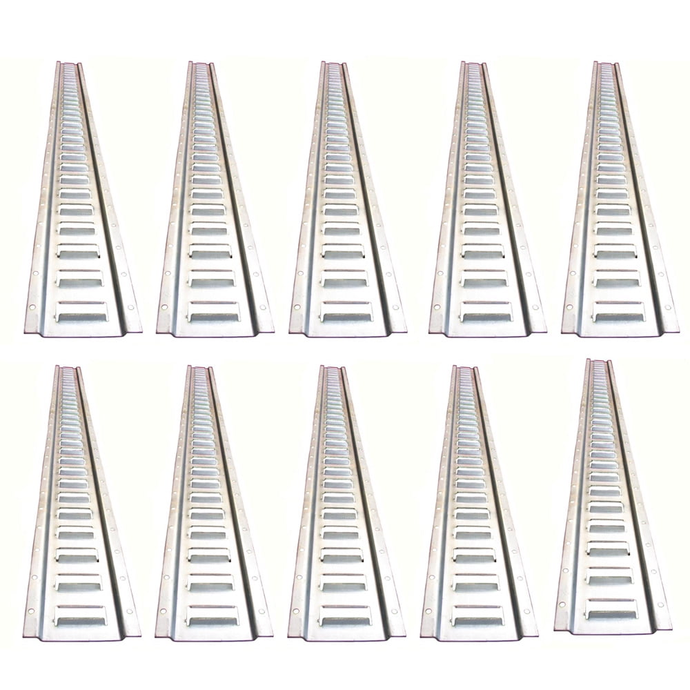 RAParts Set of Ten (10) Galvanized 5' Horizontal E-Track Tie-Down Rails ...