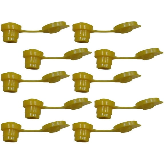 RAParts 10-Pack Yellow Vent Caps for Gas, Diesel, Kerosene, Water Jugs ...