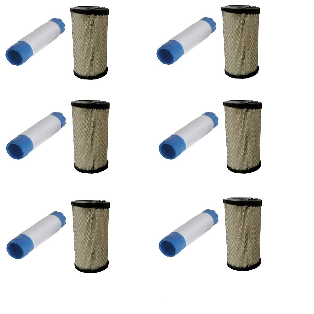 RAParts Six (6) Sets of Inner & Outer Air Filters Fits John Deere ...