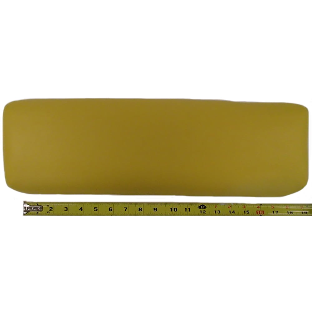 RAParts Straight Back Rest Yellow Vinyl Cover 2" Wood Backed Foam Fits ...