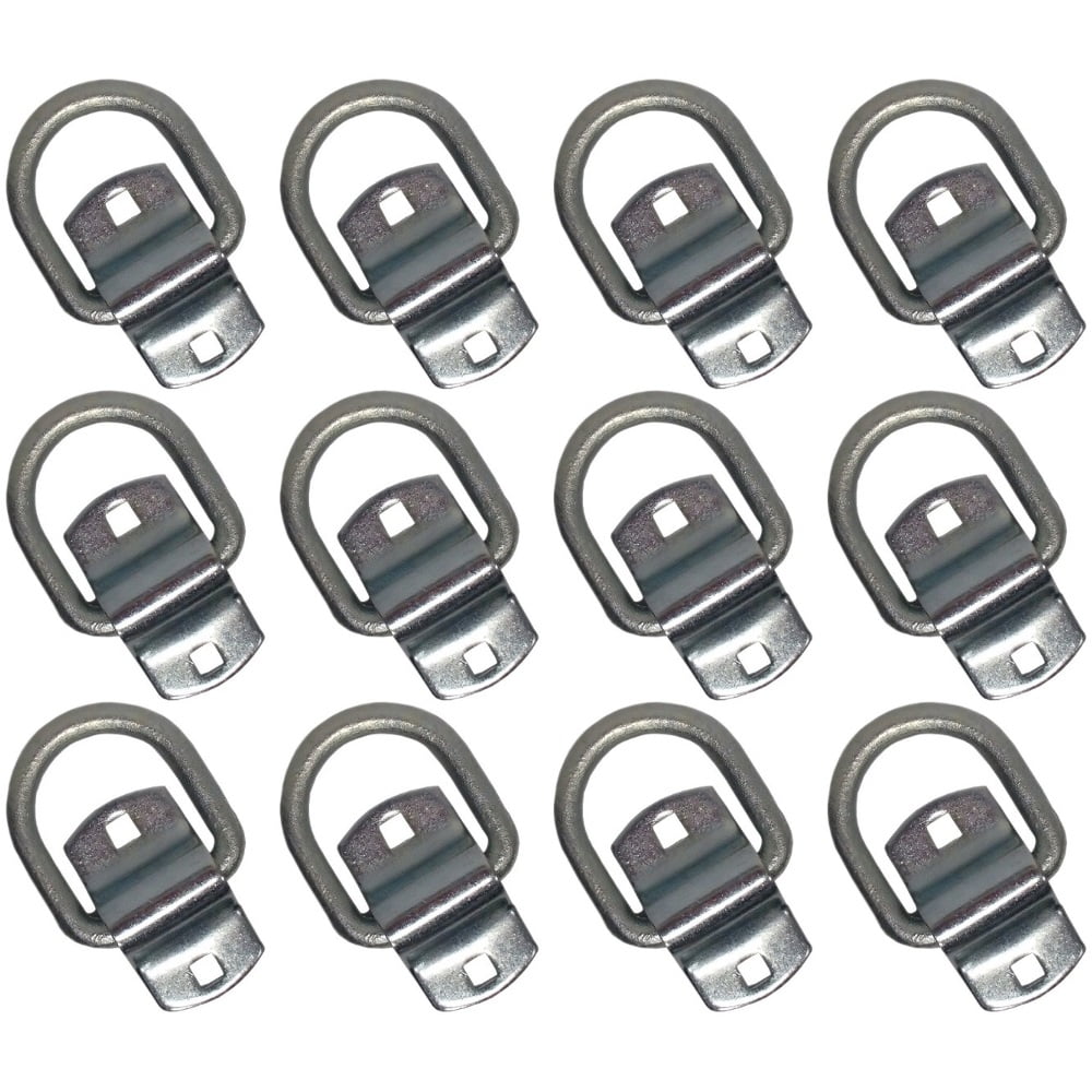 RAParts TWELVE (12) 1/2" Bolt On D-Ring Strap Cargo Flatbed Truck ...