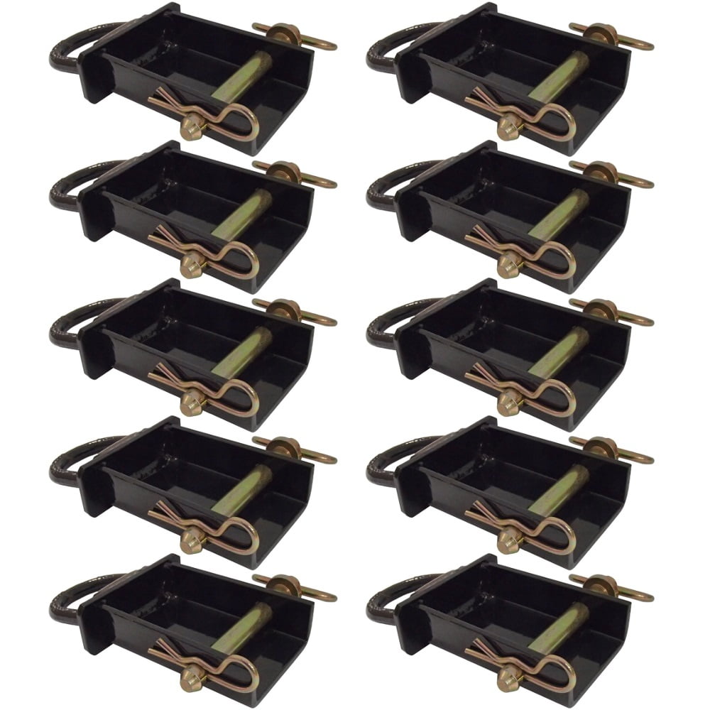 RAParts Ten (10) D-Ring Stake Pockets Removable for Trailer Tie Down ...
