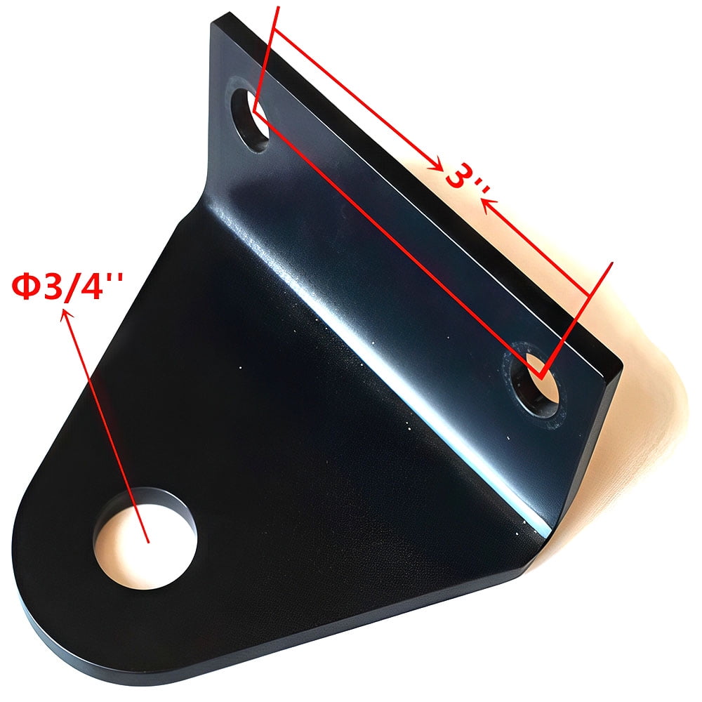 RAParts Universal Lawn Mower Trailer Hitch Black 3" Mount Pattern 3/4 ...