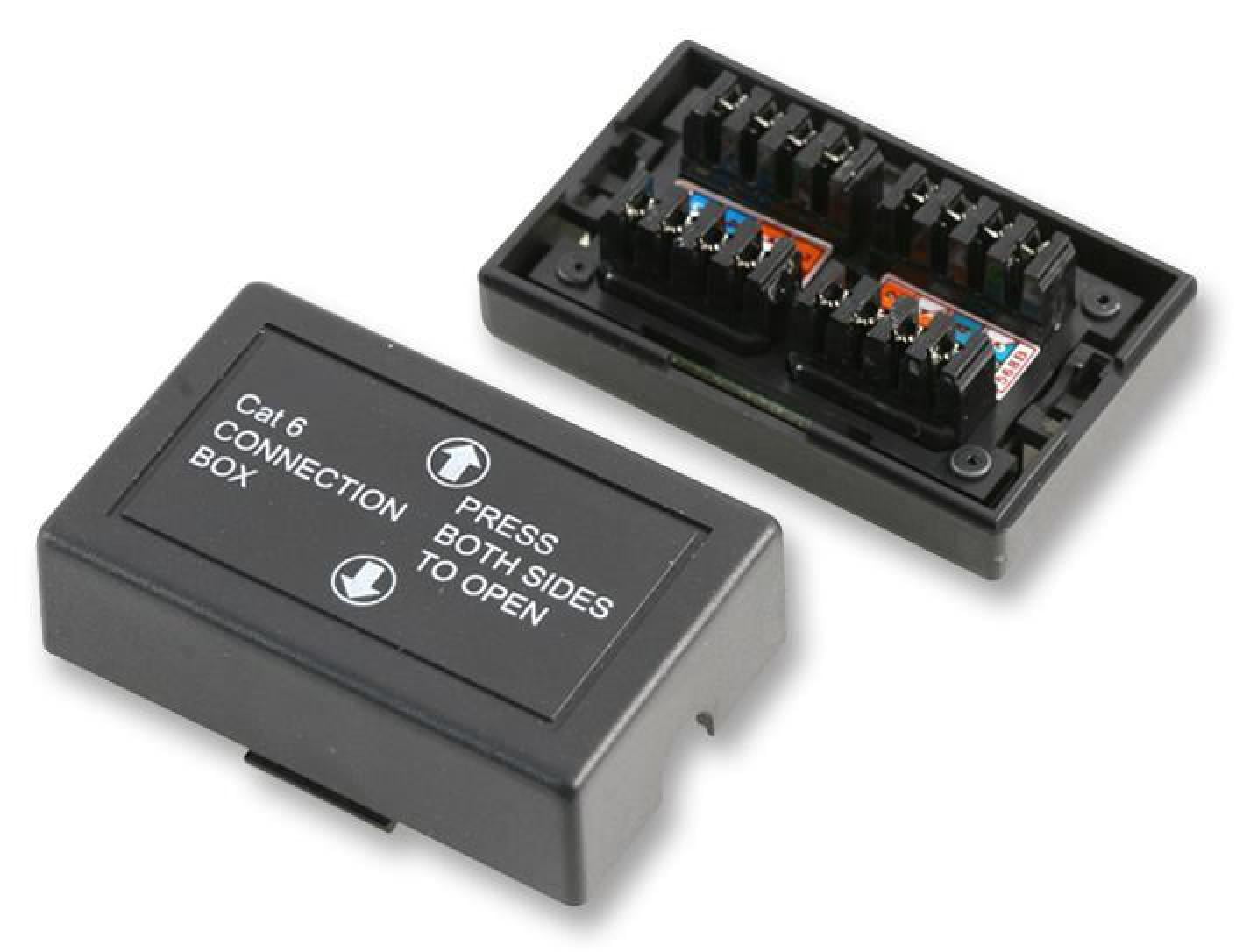 RARAION - Cat6 Wiring Connection Box, Black - Walmart.com