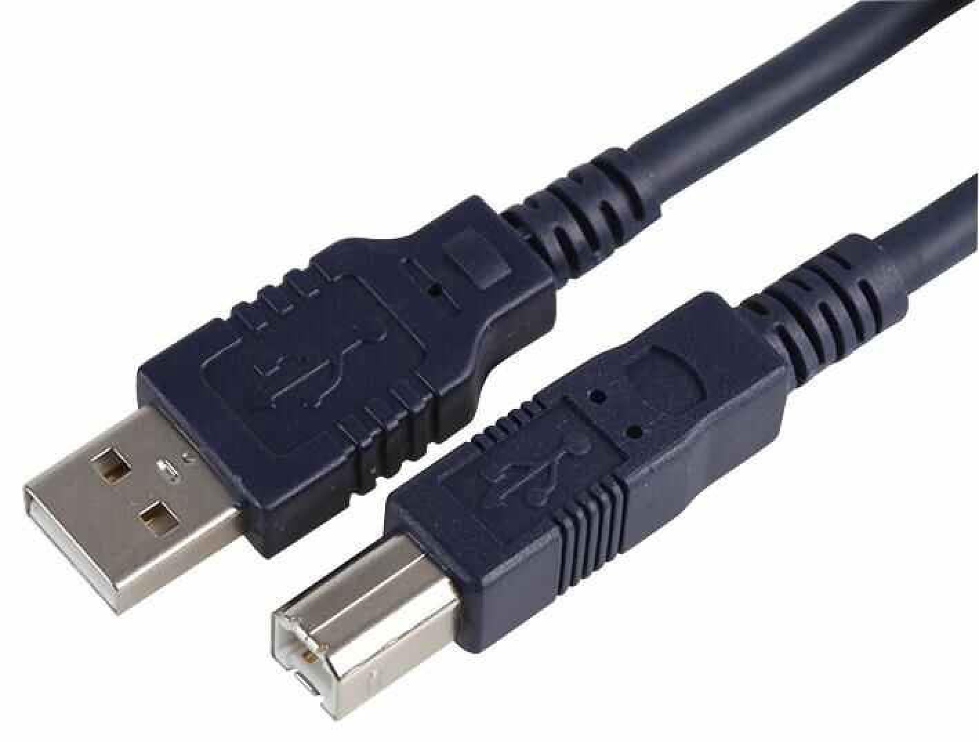 RARAION - Heavy Duty USB 2.0 A Male to USB 2.0 B Male Lead, 3m Black ...
