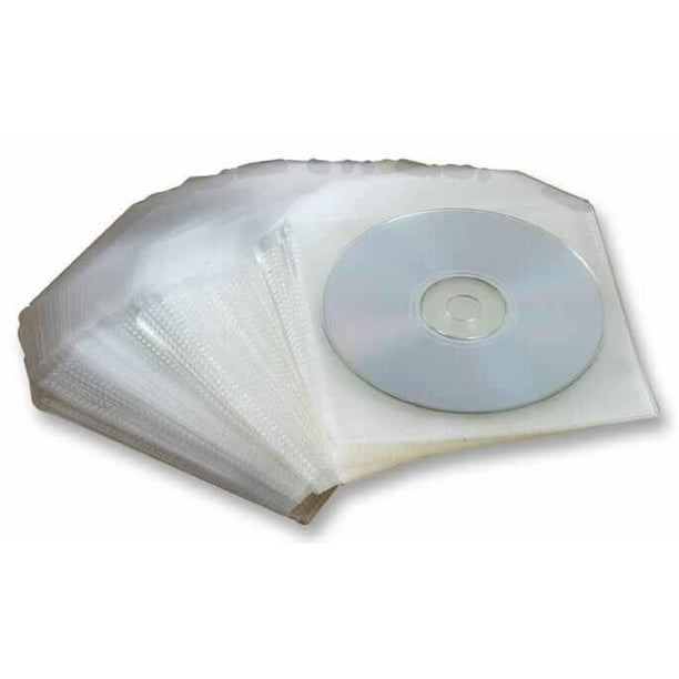 RARAION - Polypropylene CD/DVD Sleeves Clear 100 Pack - Walmart ...