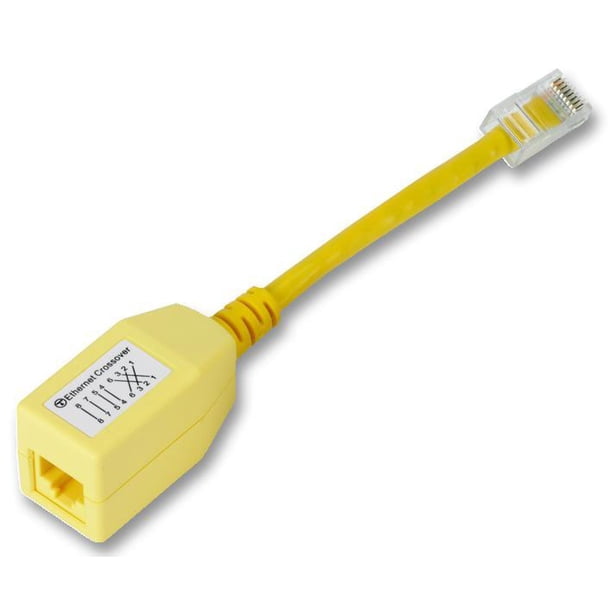 RARAION - RJ45 Male to Female Cat5e Wired Ethernet Crossover Adaptor ...