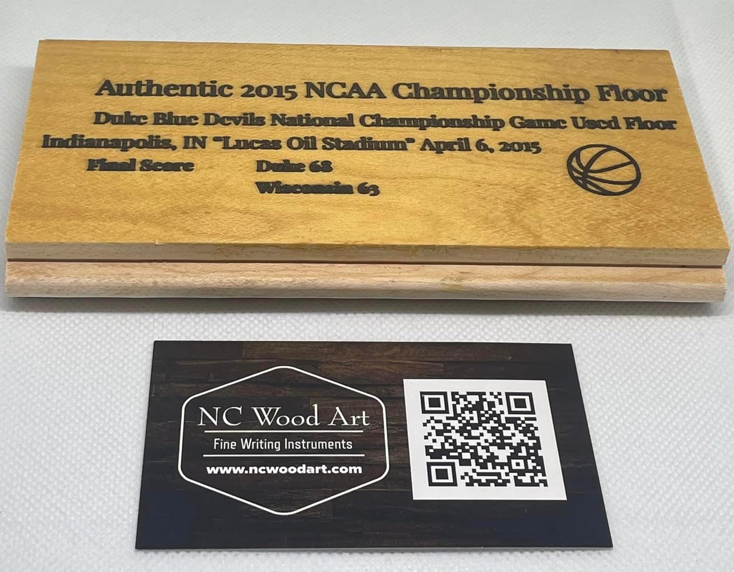 RARE 2015 Duke National Championship Flooring with Authentic piece of ...