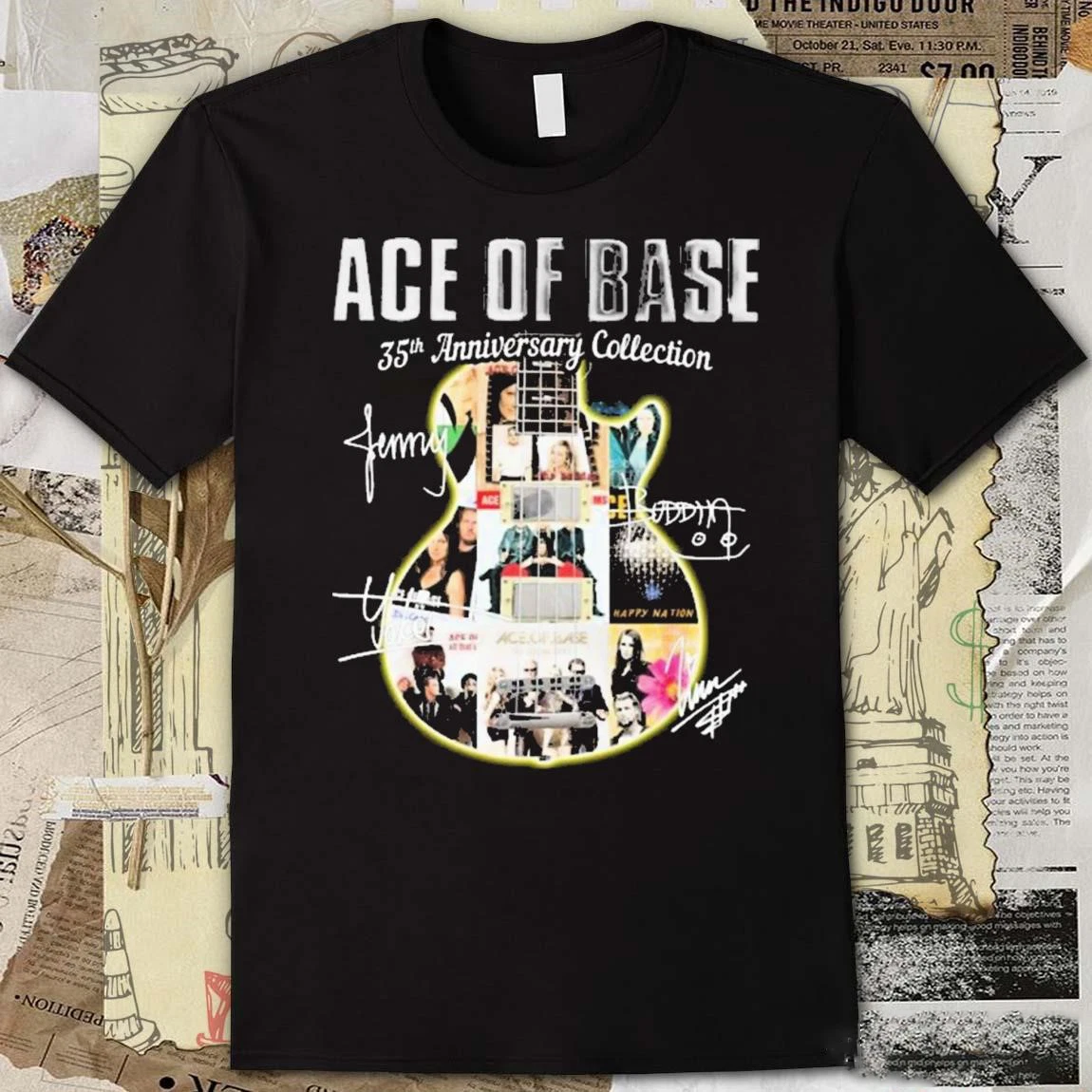 RARE Ace Of Base 32th Anniversary Collection signatures t-shirt FL0333 ...