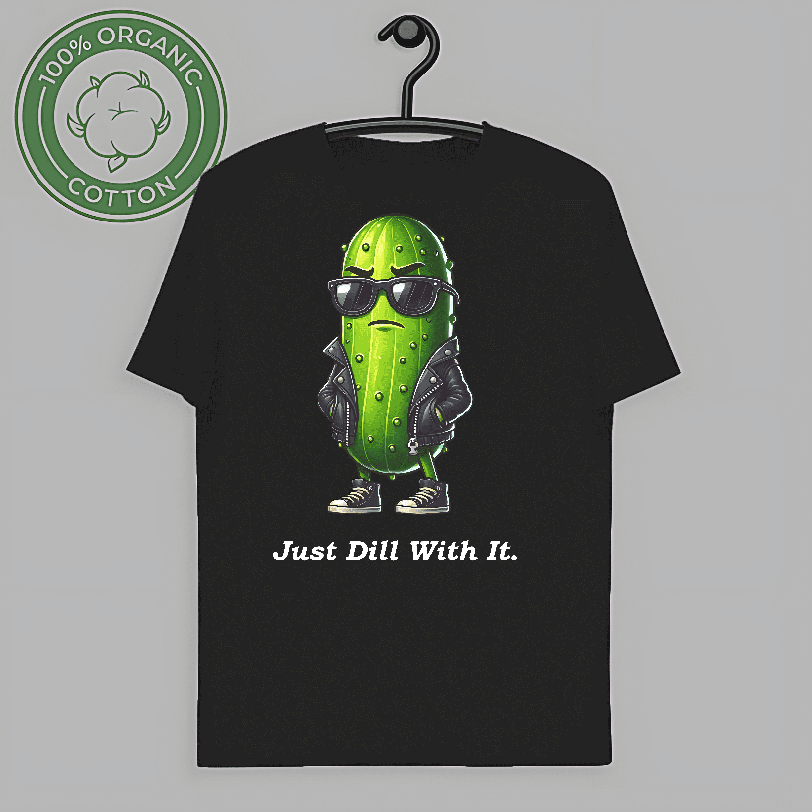 RARE Agashitihi Just Dill With It Funny Pickle Humor T-Shirt, for men ...